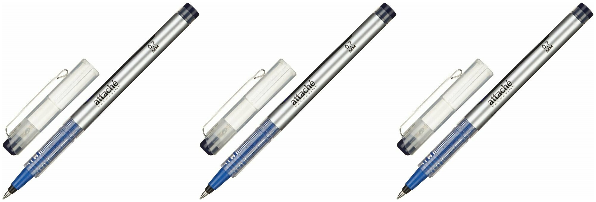 Attache selection Роллер Turbo 0,7мм синий, 3 шт.