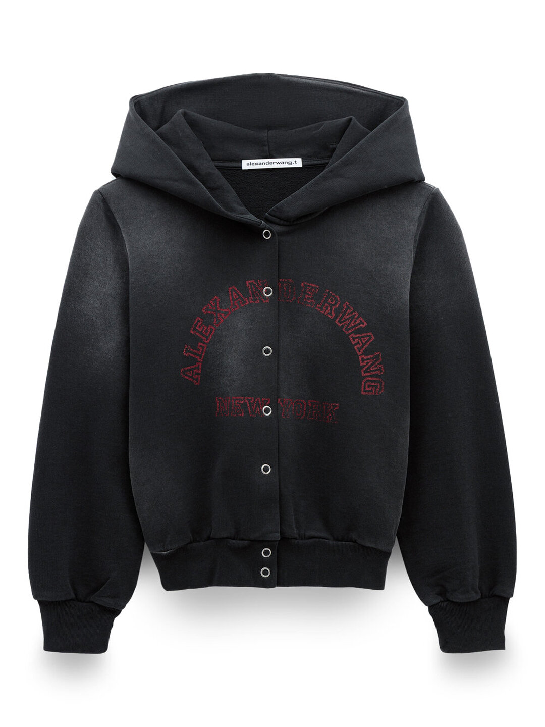 Худи graphic shrunken cardigan hoodie