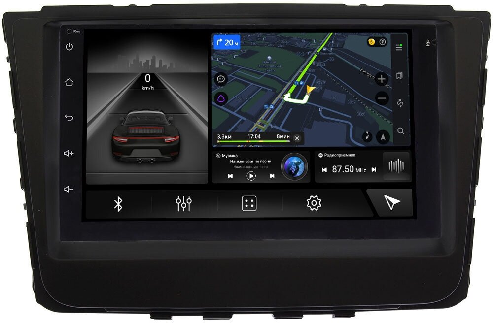 Магнитола в штатное место 2 din Hyundai Creta 2016-2021 Canbox M-Line 9863-RP-HDI25-29 на Android 10 (4G-SIM, 2/32, DSP, QLed)