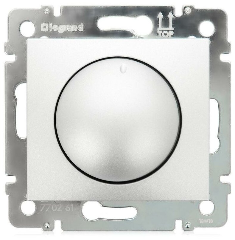 VALENA DIY Светорегулятор поворотно-нажимной LED 400Вт алюминий, IEK 694348 (1 шт.)
