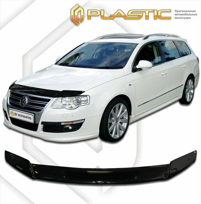 Дефлектор капота Classic черный Volkswagen Passat универсал Год выпуска 2005-2010
