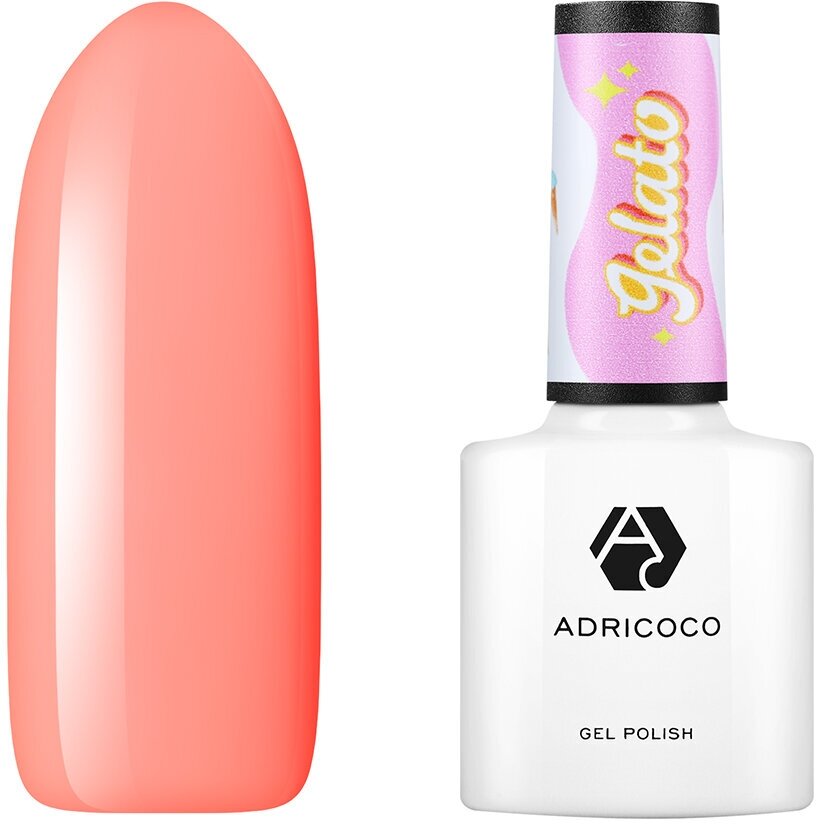 Гель-лак ADRICOCO Gelato №06, Сладкая морошка, 8 мл