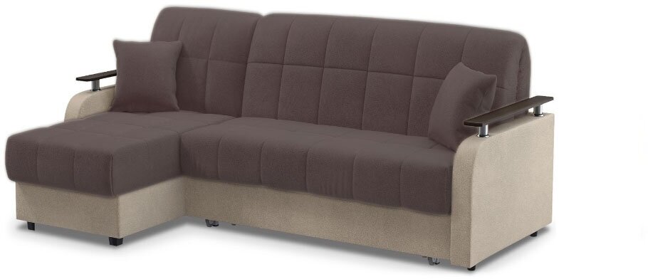 Диван угловой Harizma-Mebel Денвер Мод3, раскладной, антивандальный, велюр, съемный чехол
