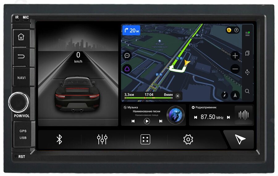 Штатная магнитола Volkswagen Bora, Golf IV, Jetta, Passat (B5, B5+), Polo III-IV, Sharan, Transporter, Caravelle 03-09 Canbox GTR056-RP-UNIV-192 Androi