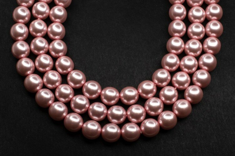 Жемчуг Preciosa, цвет 70427 розово-сиреневый, 8мм, 10шт