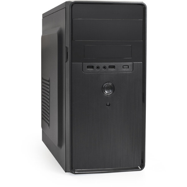 Компьютерный корпус Minitower ExeGate EX286427RUS BA-309-500W-8 (mATX, БП AA500 с вент. 8см, 2хUSB, HD аудио, черный)