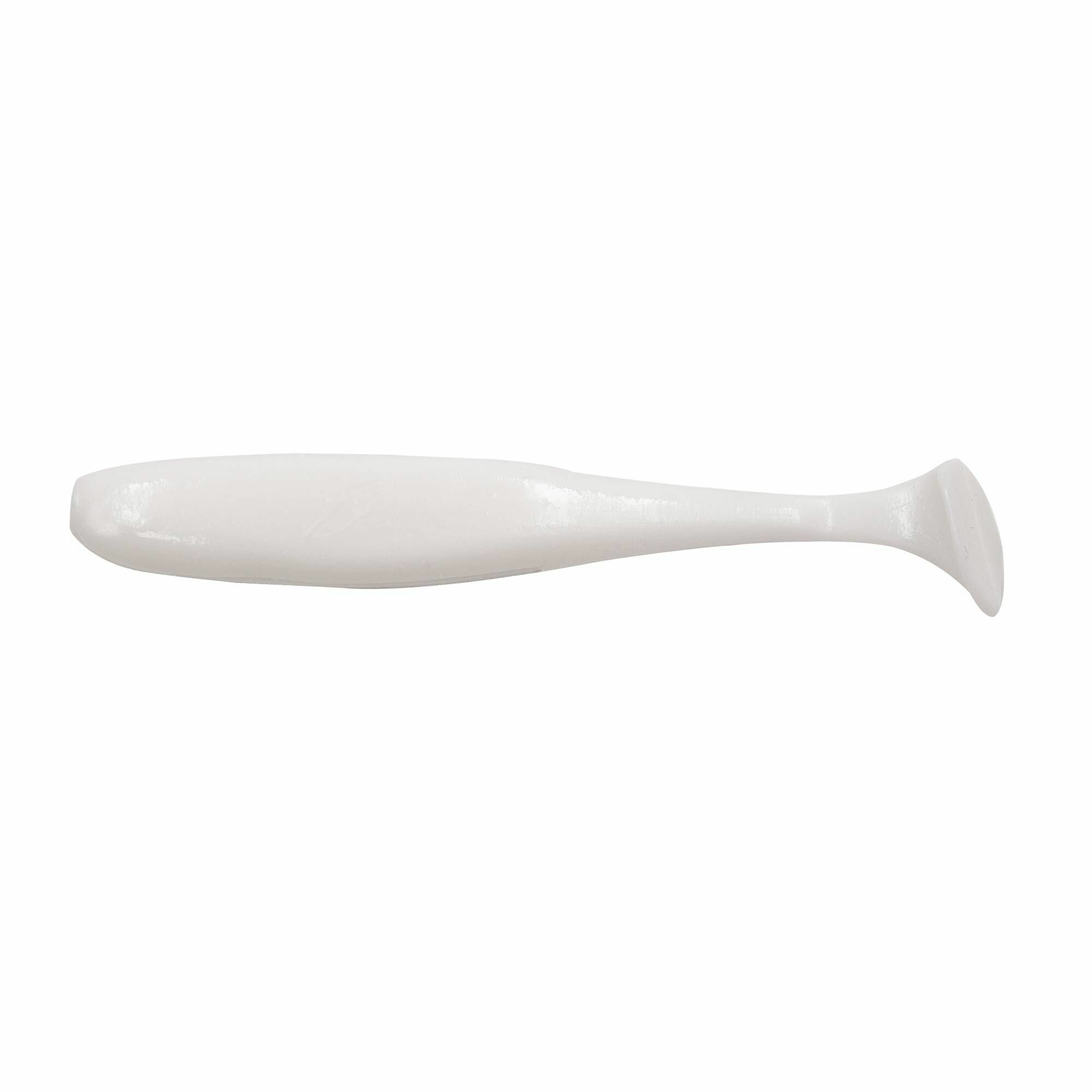 Силиконовая приманка для рыбалки виброхвост YAMAN PRO Plum Blossom, р.3 inch (76 мм), цвет #01 - White (уп. 7 шт.)