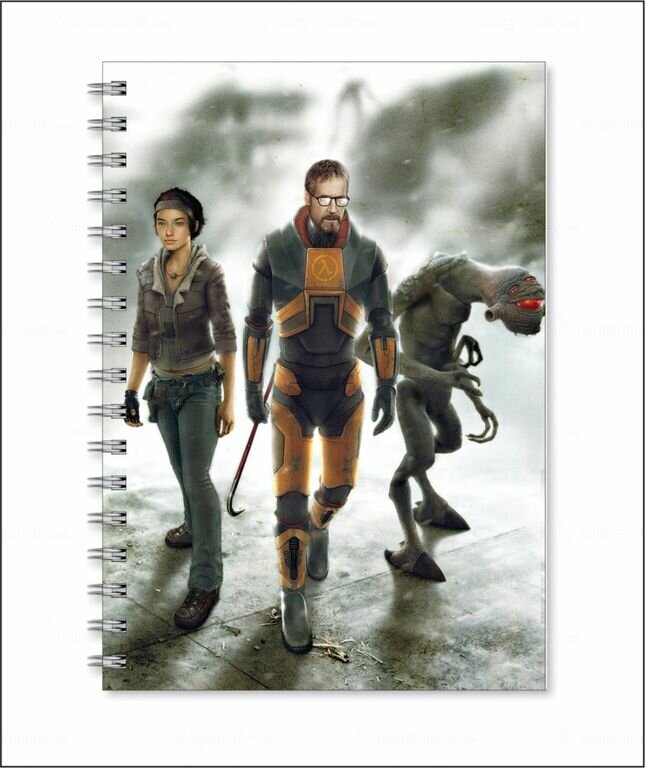 Тетрадь Half-Life, Халф Лайф №7, 10 на 15 см