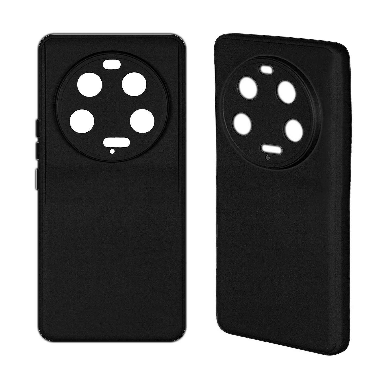 Чехол для Xiaomi 13 Ultra из термополиуретана с защитой камеры и покрытием Soft Touch, черный