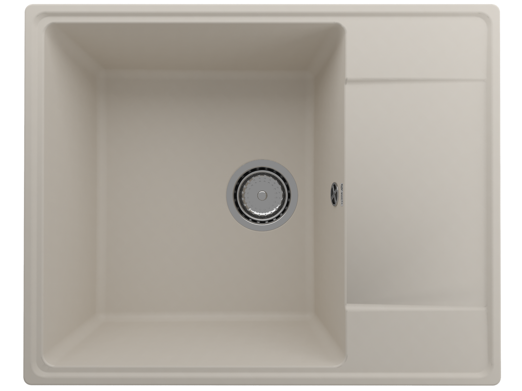 Кухонная мойка Ulgran Quartz 60,5x48,5 см Prima 605-02 кварцевый композит, лен