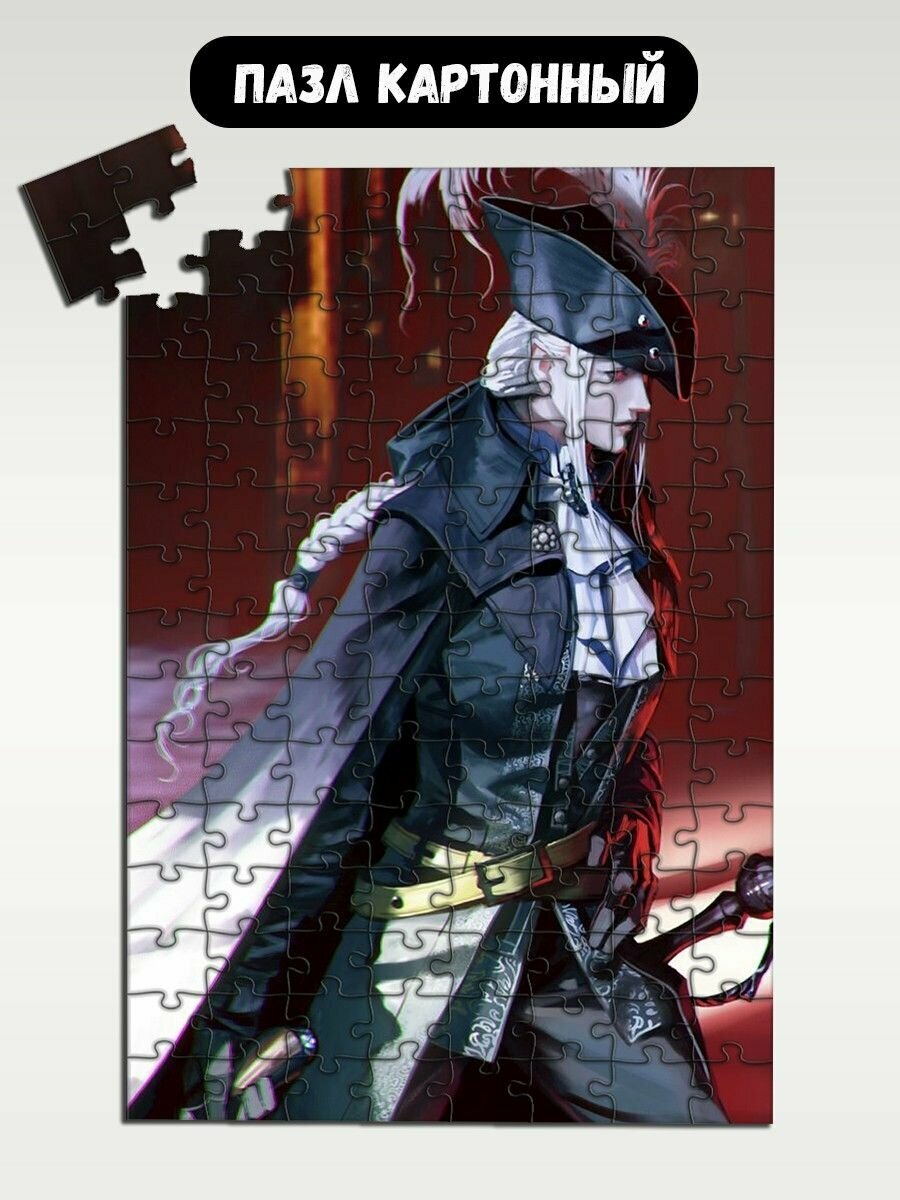 Пазл картонный А4: модель игра Bloodborne Леди Мария - 692