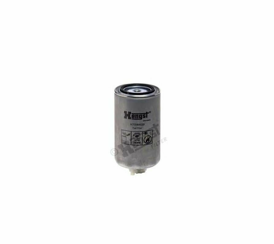 HENGST H70WK09 фильтр топлива ! грубой очистки M14x1.5 D96 H191,5 \Iveco
