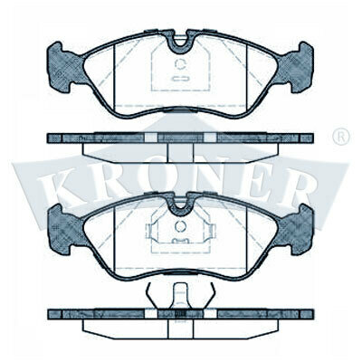 Колодки тормозные передние дисковые KRONER (K002656) Daewoo Nexia (1995-), Opel Vectra A-B (1988-)