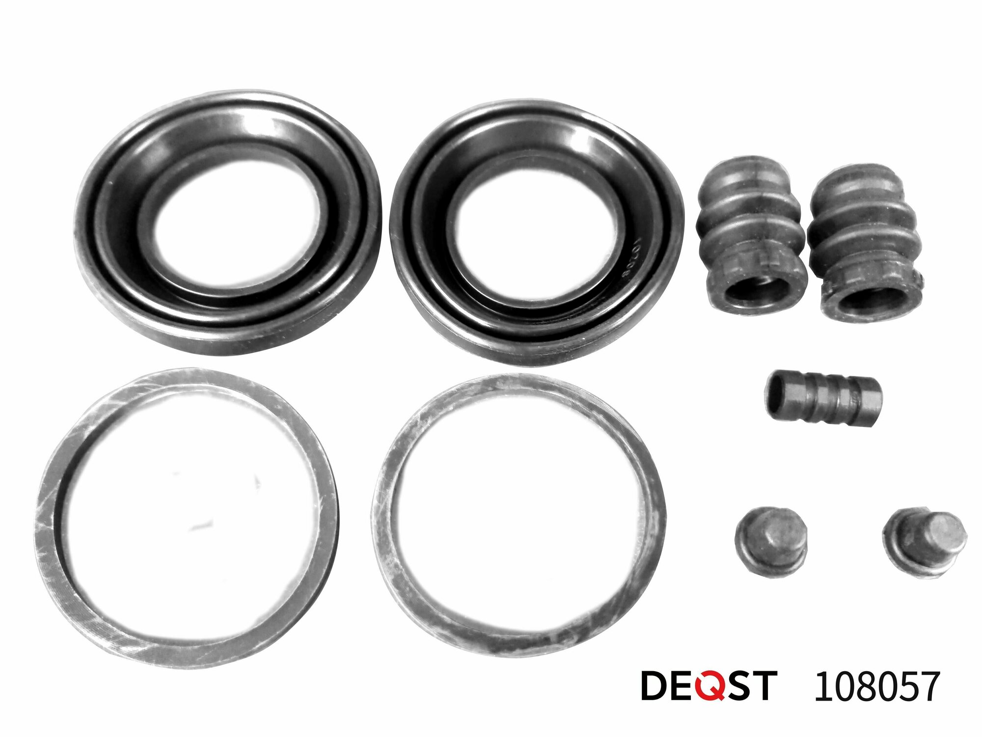 Ремкомплект тормозного суппорта переднего (для поршня O 43mm, суппорт Tokico). Применяемость, Deqst 108057