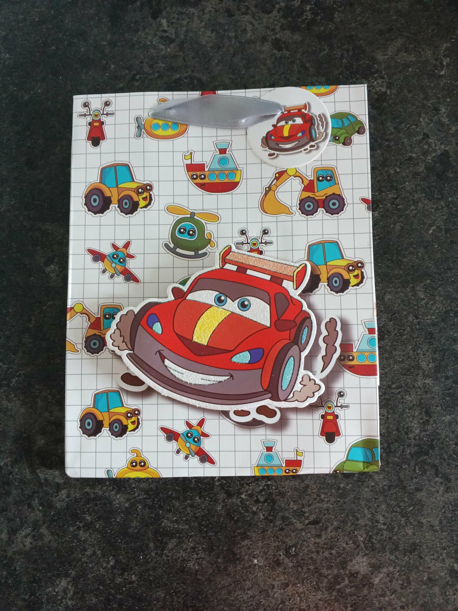 Подарочный пакет, 3D рисунок, 19.5*8*23.5