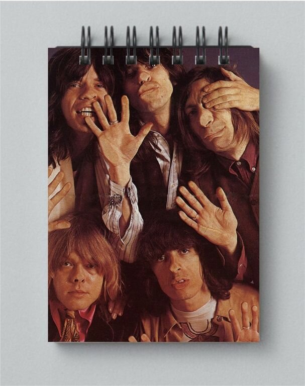 Блокнот The Rolling Stones, Роллинг Стоунз №9, Размер А6, 10 на 15 см