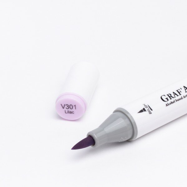 Маркер спиртовой Малевичъ GrafArt Brush, Лиловый V301