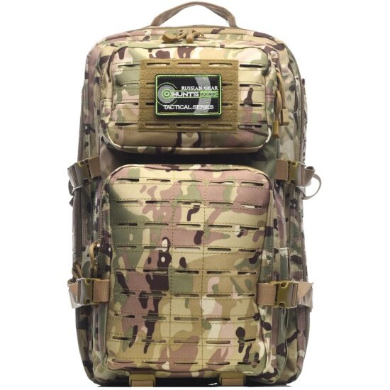 Рюкзак тактический Huntsman RU 065 ткань оксфорд, 35 литров, мультикам