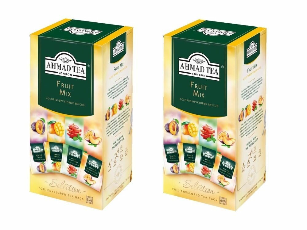Ahmad Tea Чай пакетированный Fruit Mix, 24 пак/уп, 2 упаковки