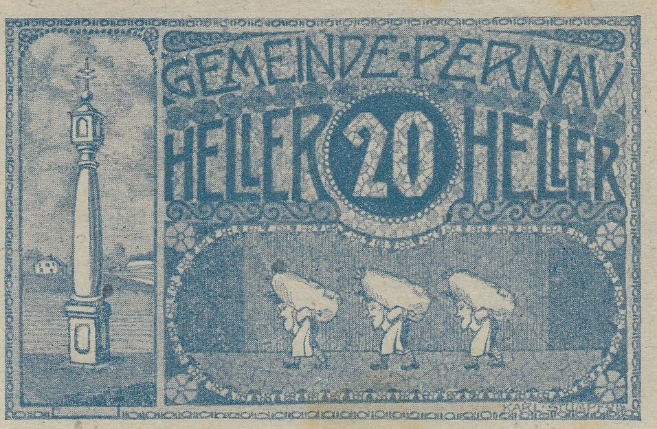 Австрия, Пернау 20 геллеров 1914-1920 гг. (№2)
