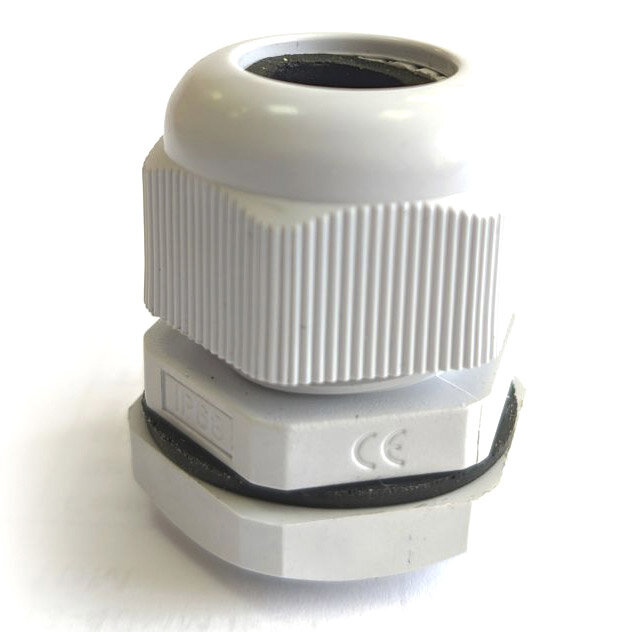 Сальник MG 25 пластик (12-15мм) IP68 серый гофроматик {zeta30903}