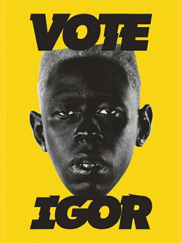 Плакат, постер Tyler, The Creator-Vote Igor, Тайлер на холсте, размер 60х84см