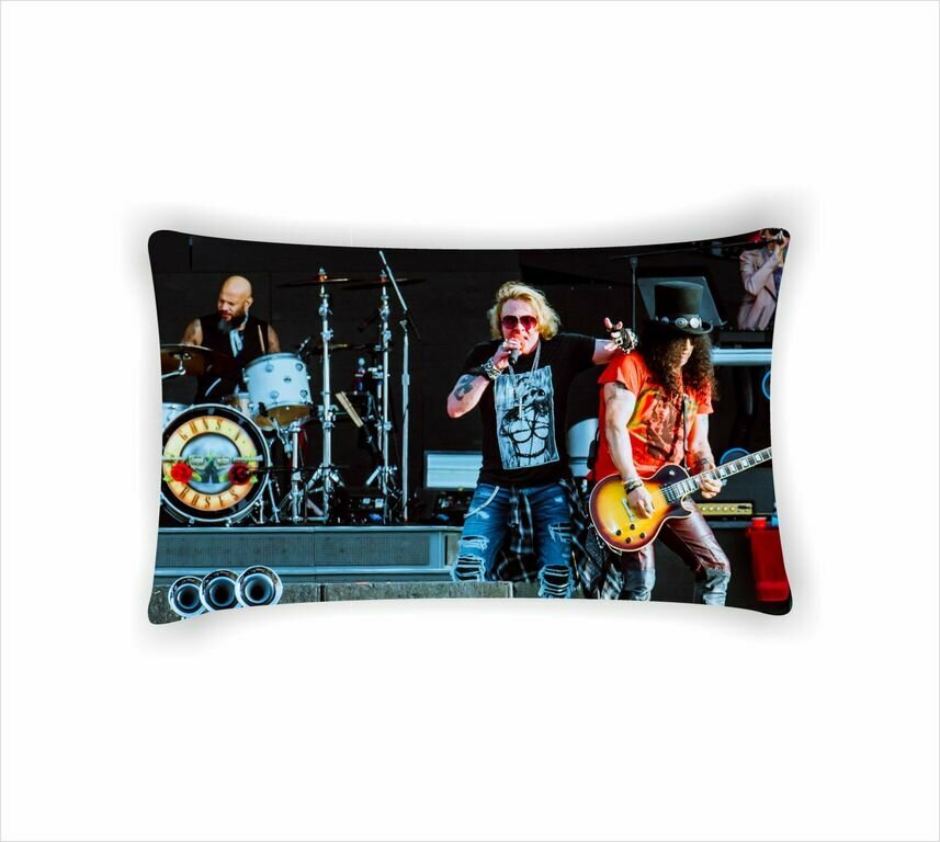 Подушка Guns N' Roses №3, С одной стороны