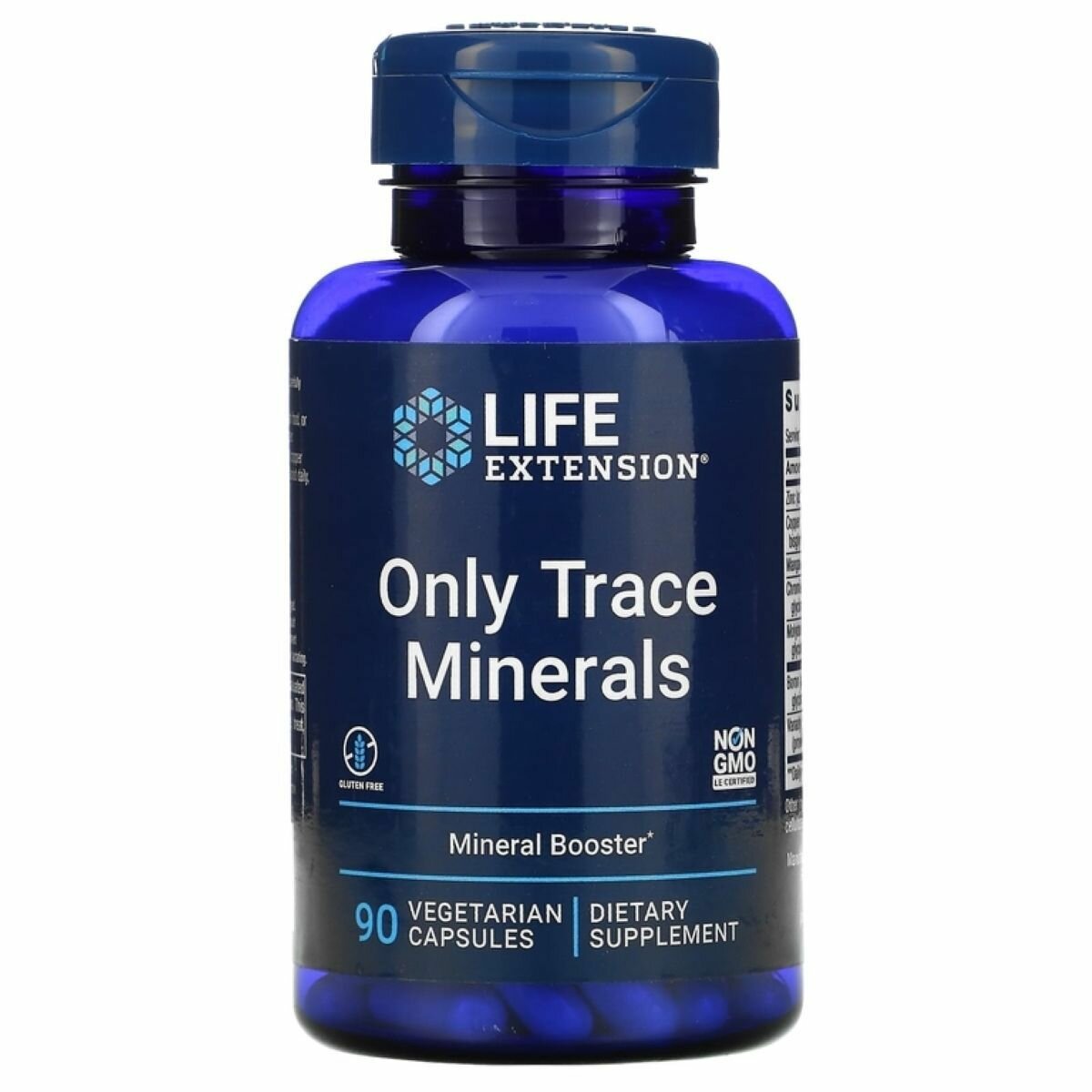 Life Extension Only Trace Minerals, Микроэлементы и Минералы 90 капсул