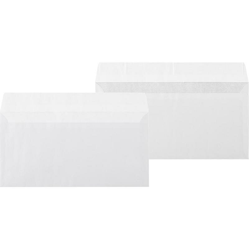 Конверты белый E65стрип 110х220 80г комус 50 шт/уп