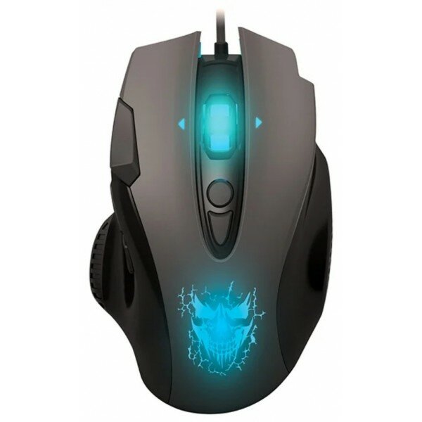 Мышь проводная Qumo Devastator M12 серый, 3200 dpi, USB, кнопки - 8