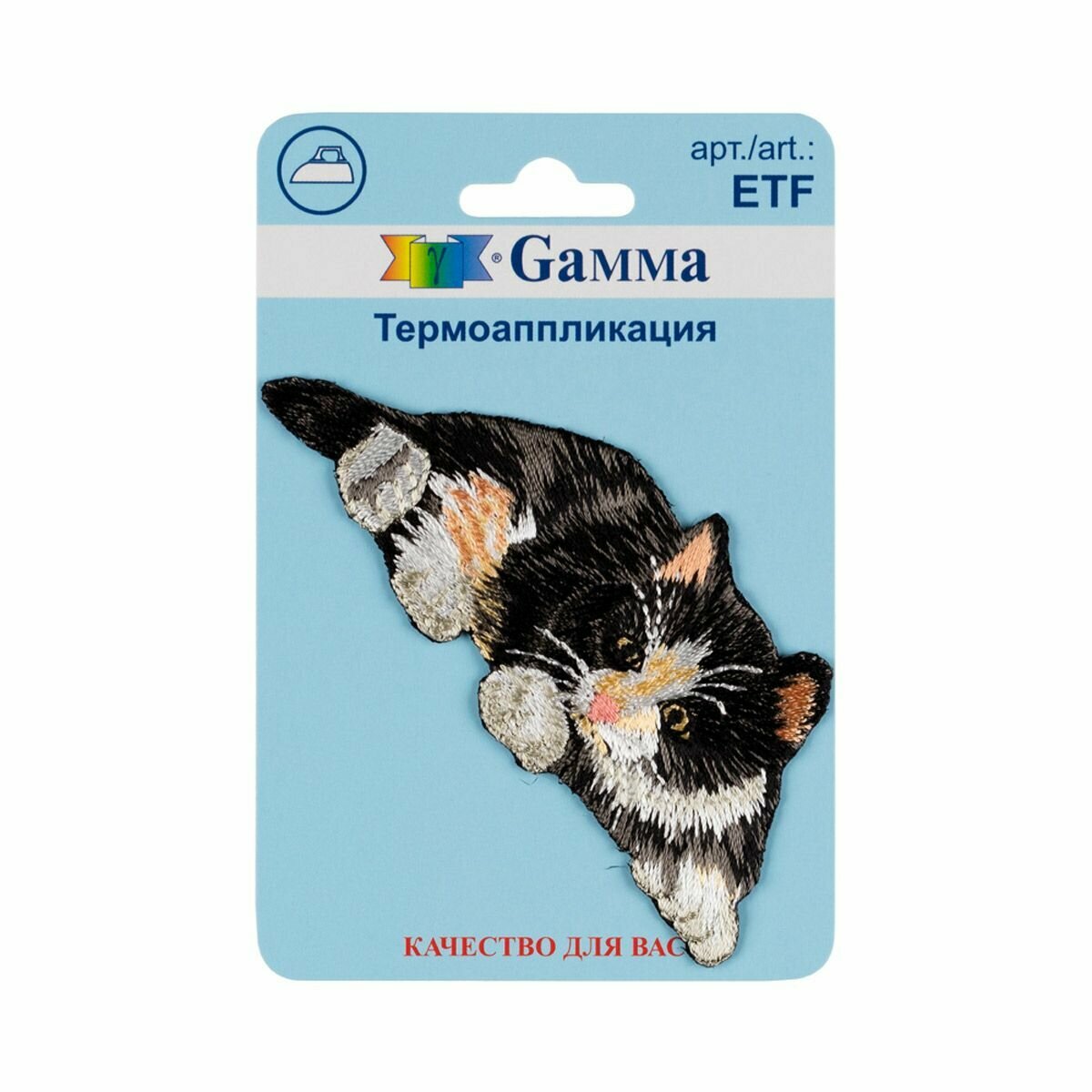 Термоаппликация "Gamma" ETF 01-229 Кошка 8.9 х 3.8 см