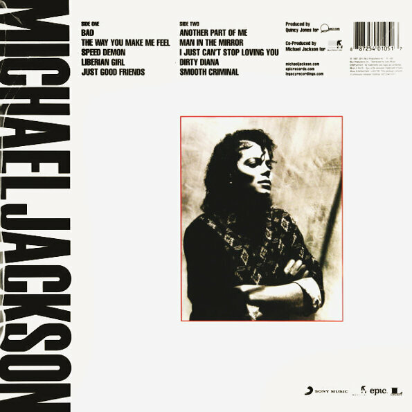 Виниловая пластинка Michael Jackson "Bad" Lp — фото 1