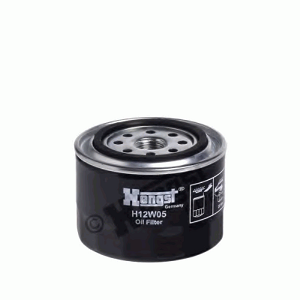 HENGST H 12 W 05 (00605070800000 / 04371582 / 04434794) фильтр масл. 3 / 4-16unf d93 h73 \ rvi c / g / r, ваз 2107 / 2108 / 2109 / kalina