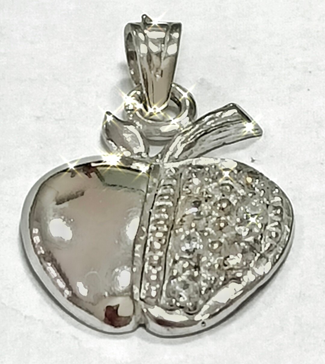 Подвеска Эстерелла, серебро, 925 проба, родирование, фианит