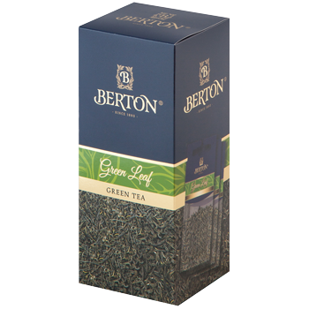 Чай в пакетах листовой зеленый BERTON 'Зеленый Лист' для заваривания в чайнике (4г х 10 шт)