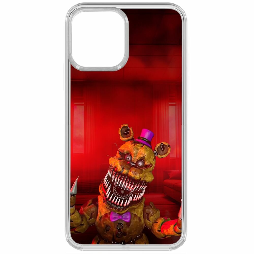 Чехол-накладка Krutoff Clear Case фнаф - Фредди атакует для iPhone 13