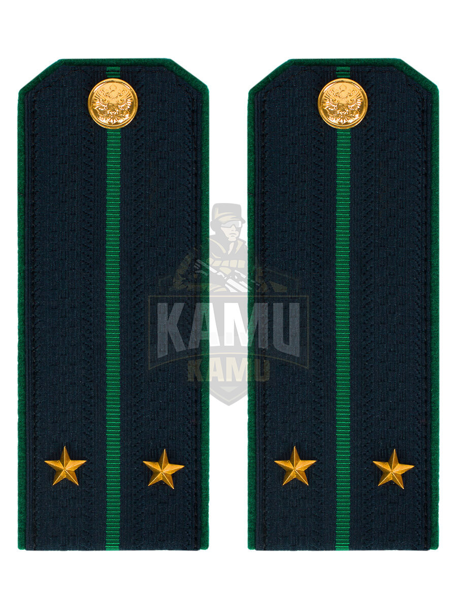 Погоны Пограничной службы Пс Фсб в сборе картон на китель звание Лейтенант 14х5,5см