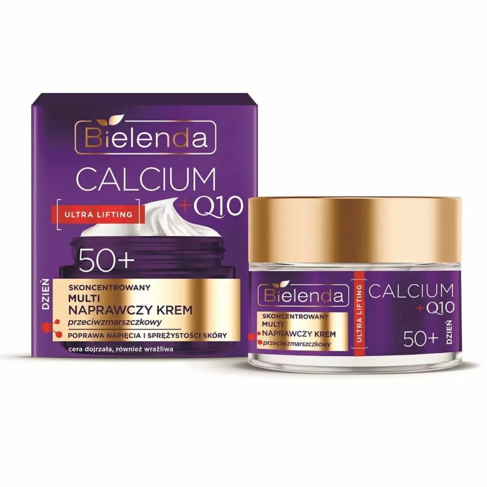 BIELENDA Восстанавливающий крем для лица Calcium + Q10 Anti-Wrinkle Multi-Regenerating Cream 50+
