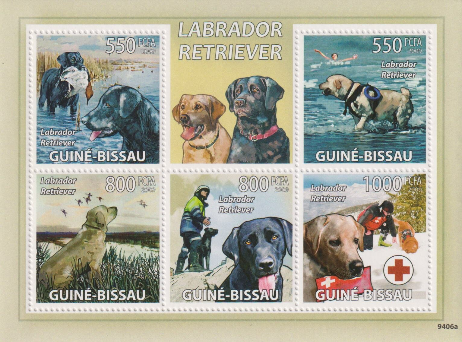 Почтовые марки Гвинея-Бисау 2009г. "Собаки" Собаки MNH