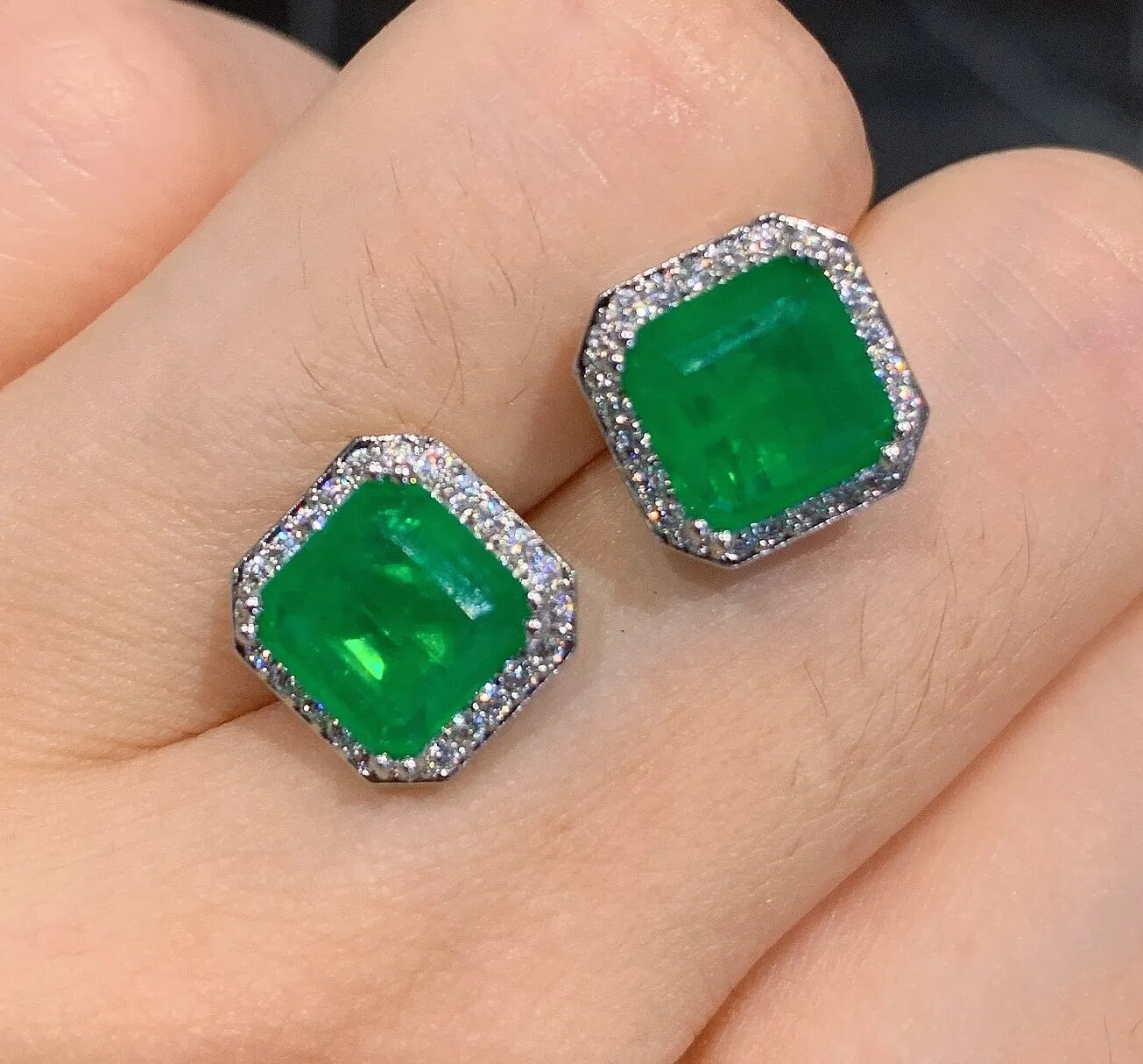 Серьги, циркон