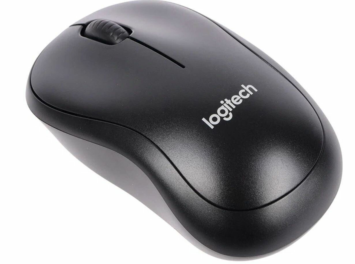 Мышь беспроводная Logitech B220 Silent Black Wireless Mouse (910-005553) (OEM) USB 3btn+Roll
