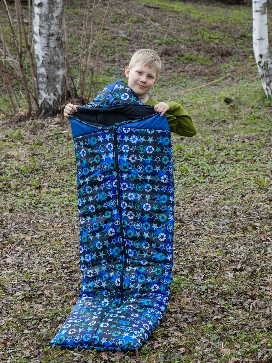 Спальный мешок детский "Дракон Юниор", туристический, флис/синтепон, для детей до 150 см