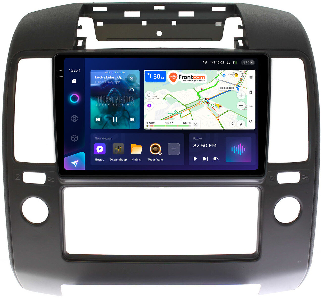 Штатная магнитола Nissan Navara 3 (D40) 2004-2015 Teyes CC3 2K 360 6/128 9.5" RM-9-1103 Android 10 (4G-SIM, DSP, QLed)