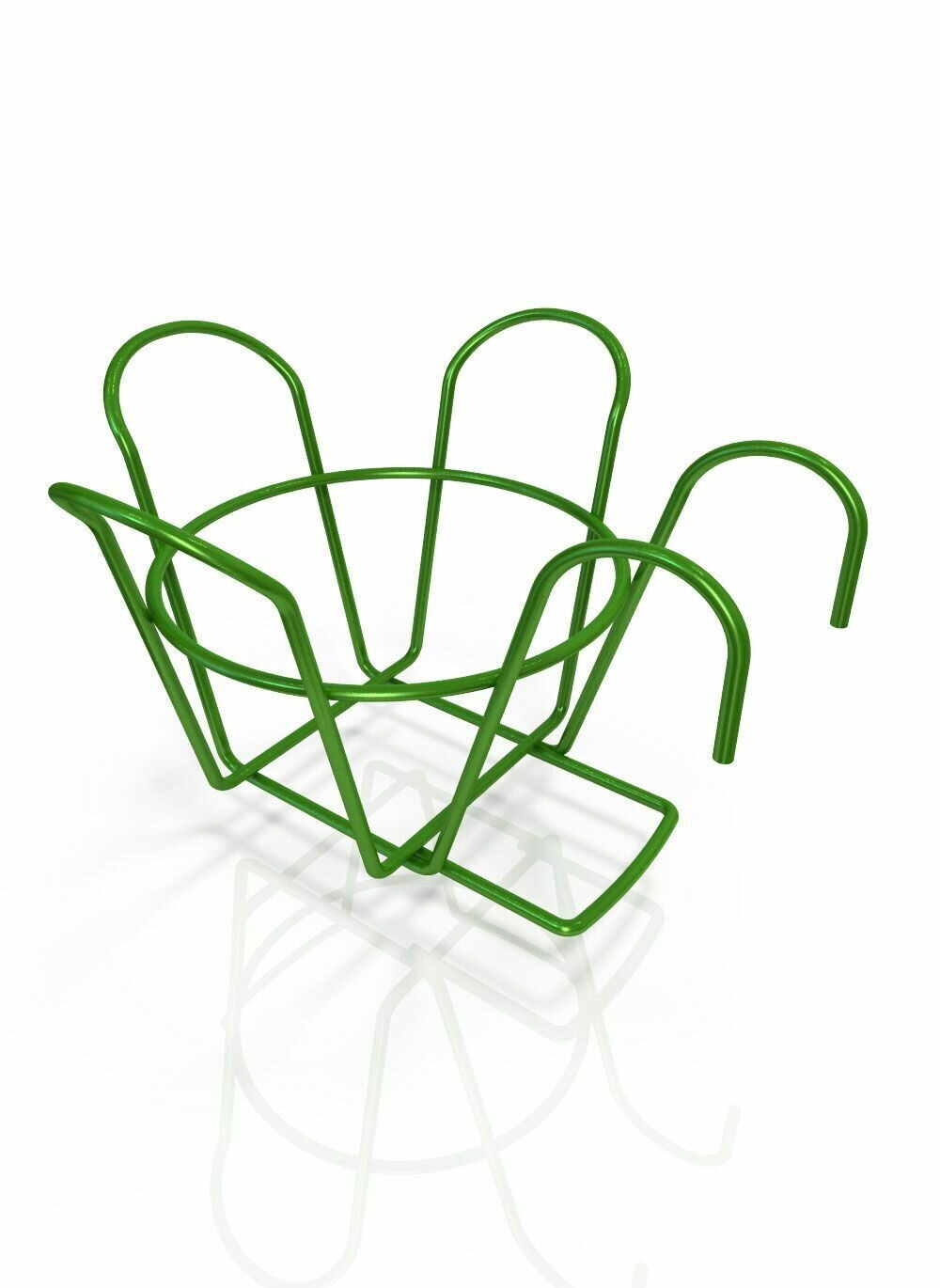 Держатель крепление для горшков Цветочек, зеленое