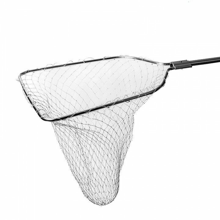 Подсак EastShark квадратный, алюминиевая телескопическая ручка, кордовая нить 500