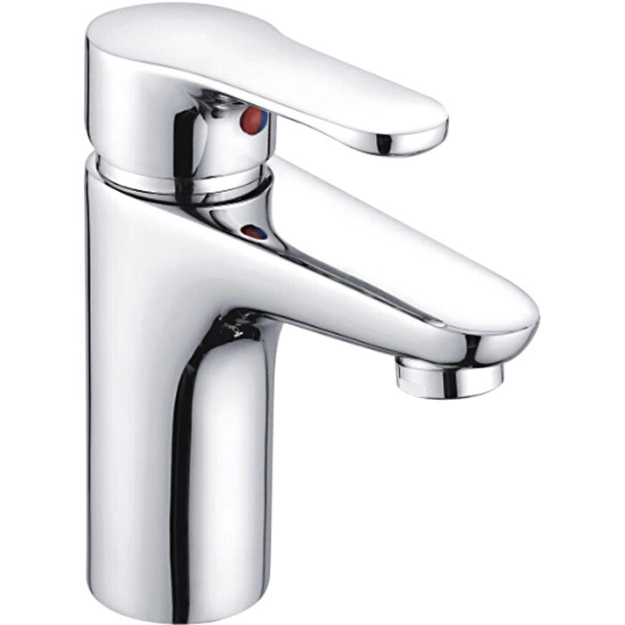 Однорычажный смеситель для раковины (умывальника) Shevanik S5601 хром, латунь