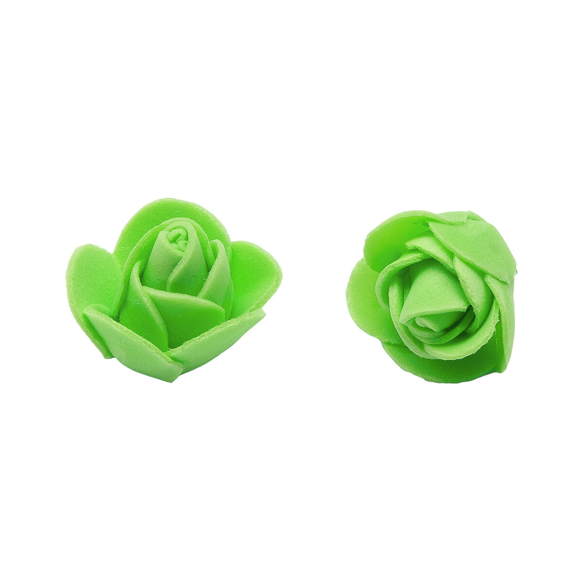 Цветы декоративные для рукоделия, цветочек из фоамирана Розочка, 35 мм, 10 шт/упак, Sovushka, зеленый