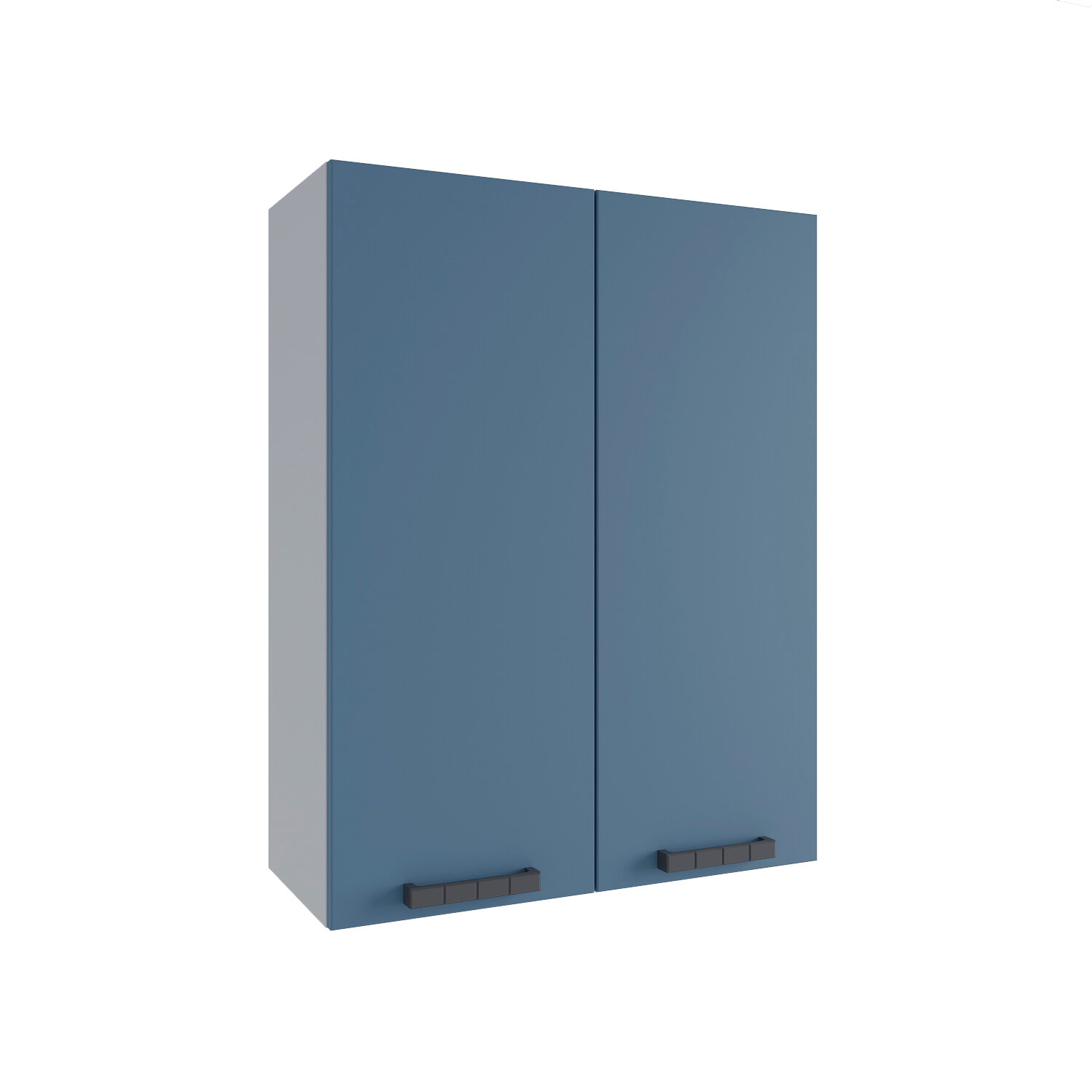 Кухонный шкаф навесной, ВП 700/2, Кухня Ройс, Серый / Лазурь софт