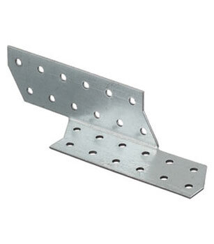 Держатель балки левый оцинкованный 190х40х40х2 мм (10 шт.)