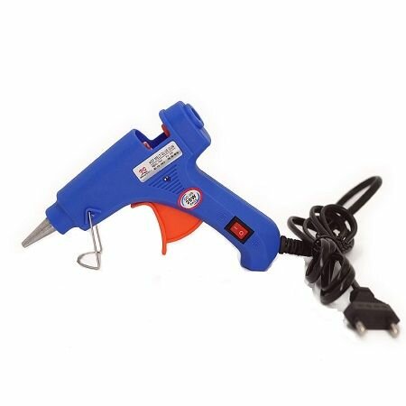 Клеевой пистолет для стержня 7 мм, для творчества цвет синий,13х11 см